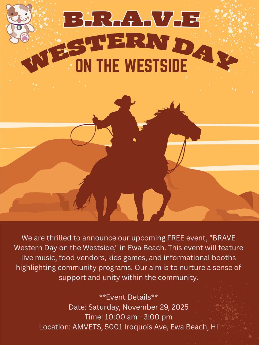 BRAVE Western Day on the Westside | Free Family Event in Ewa Beach